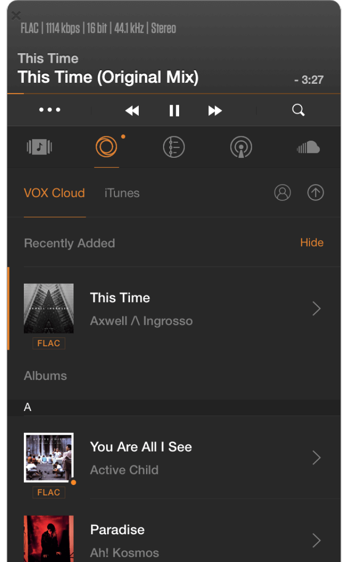 Hi-Res Music - Listen to Lossless Music with VOX FLAC Music Players